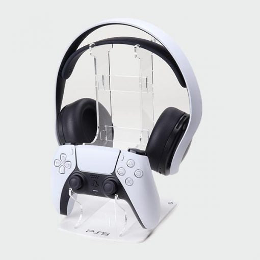 PS5 Logo PlayStation 5 Dual Controller & Headset Stand – Gaming Displays